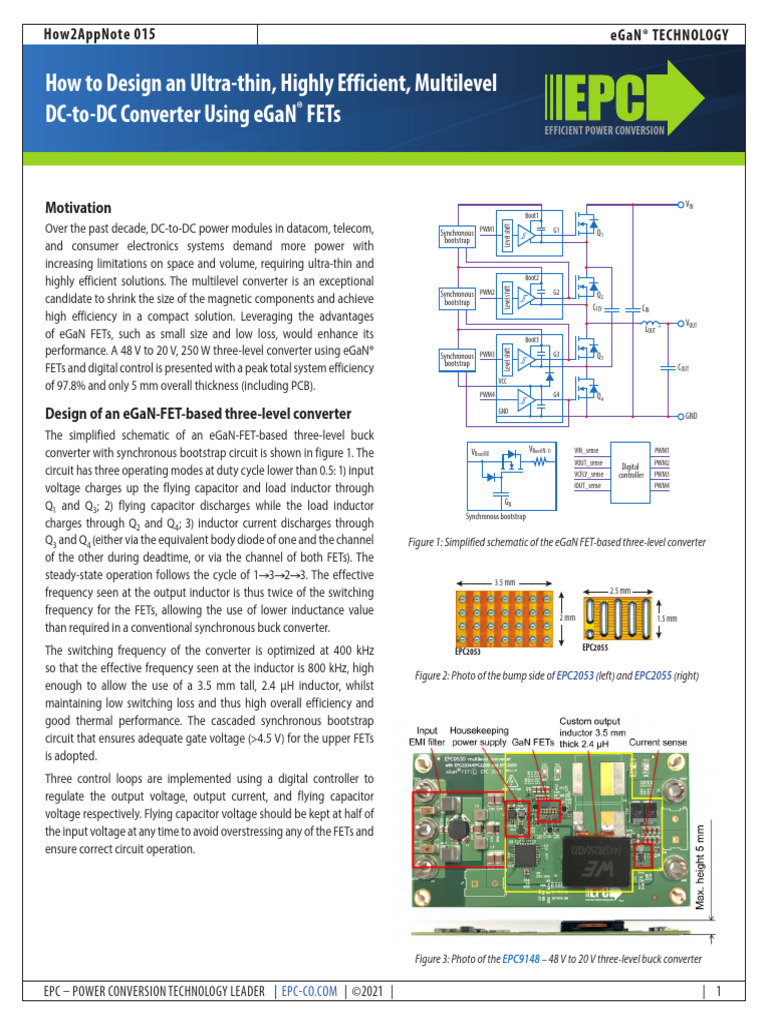 How2AppNote015 Ultra Thin High Efficiency Multi-Level Converters | PDF ...