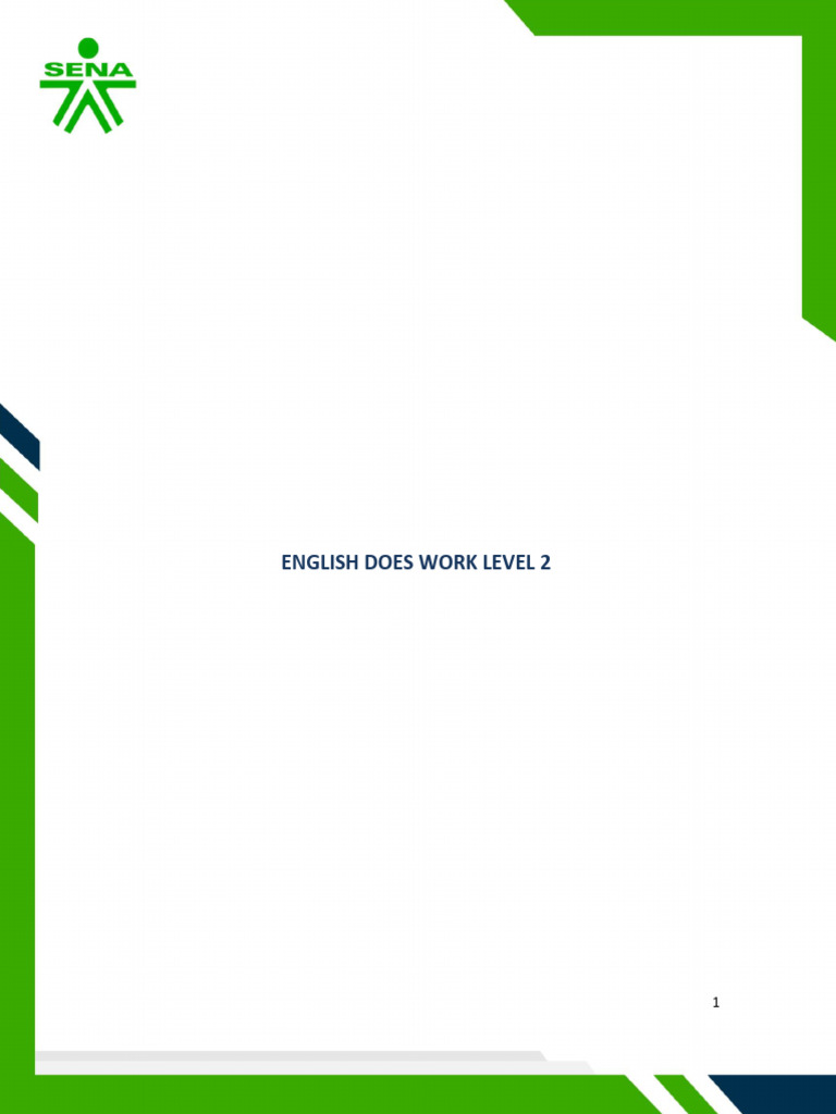 ENGLISH DOES WORK LEVEL 2 - 2183112 - Policía | PDF