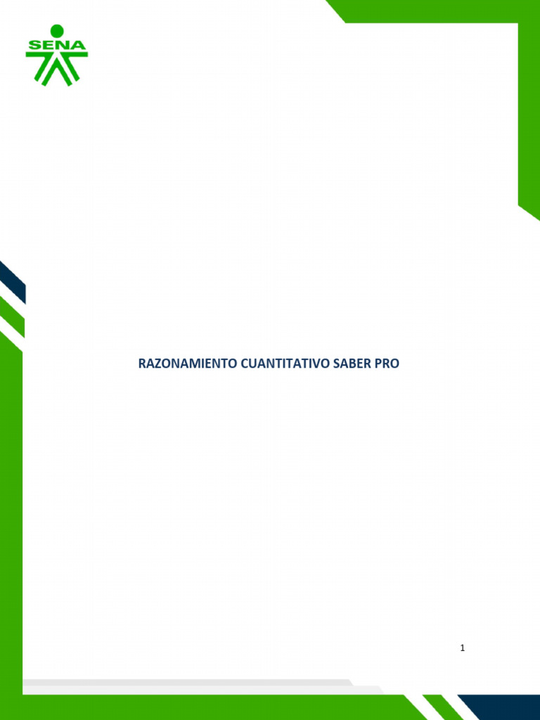 RAZONAMIENTO CUANTITATIVO SABER PRO_2183110_Policía | PDF