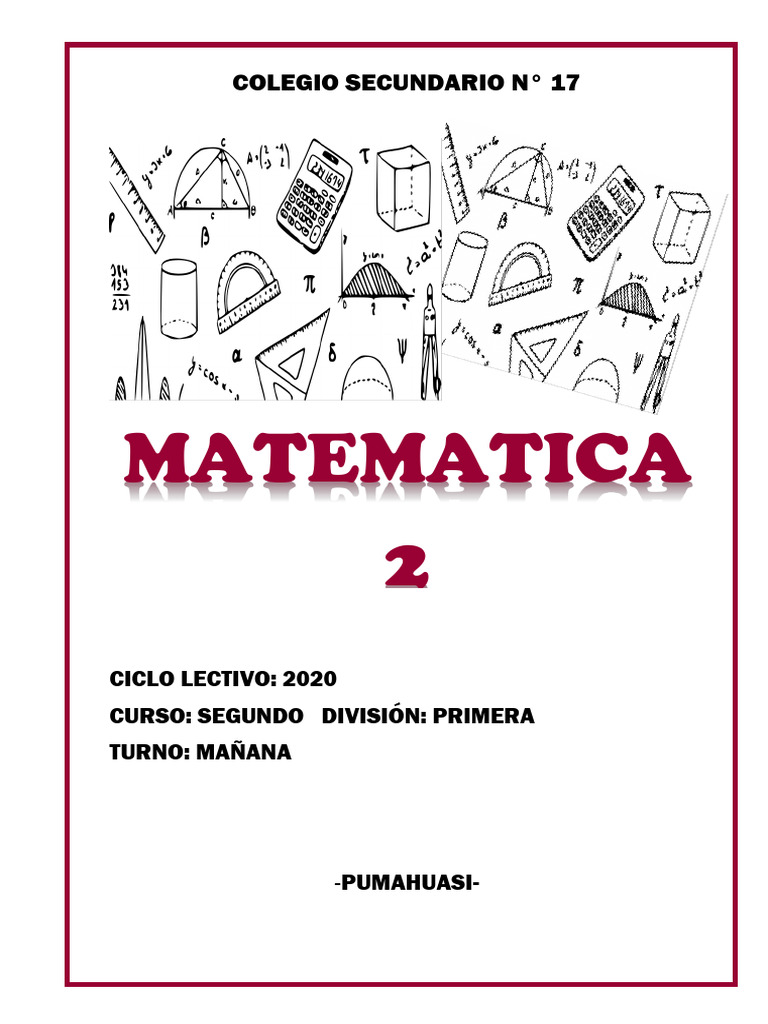 Matematica 2 | PDF | Entero | Matemática Elemental