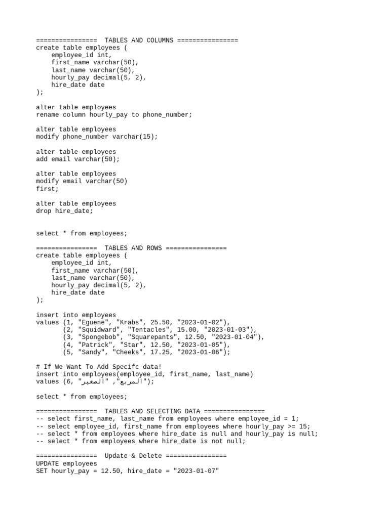 هام جداً | PDF | Data Management | Databases
