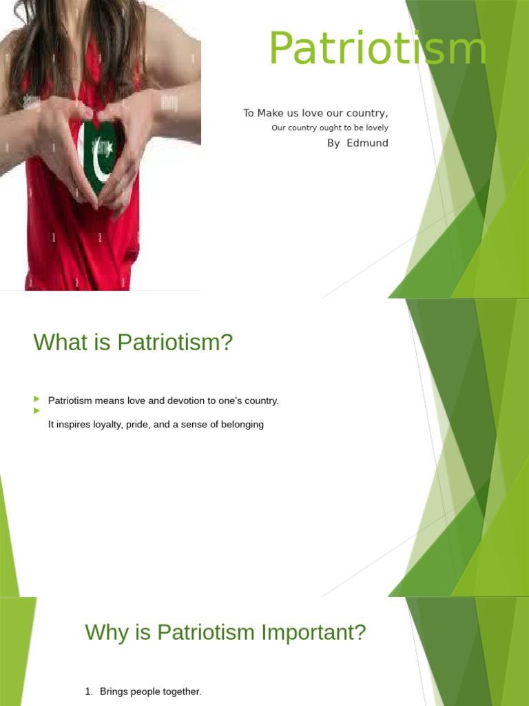 Understanding Patriotism and Its Importance | PDF