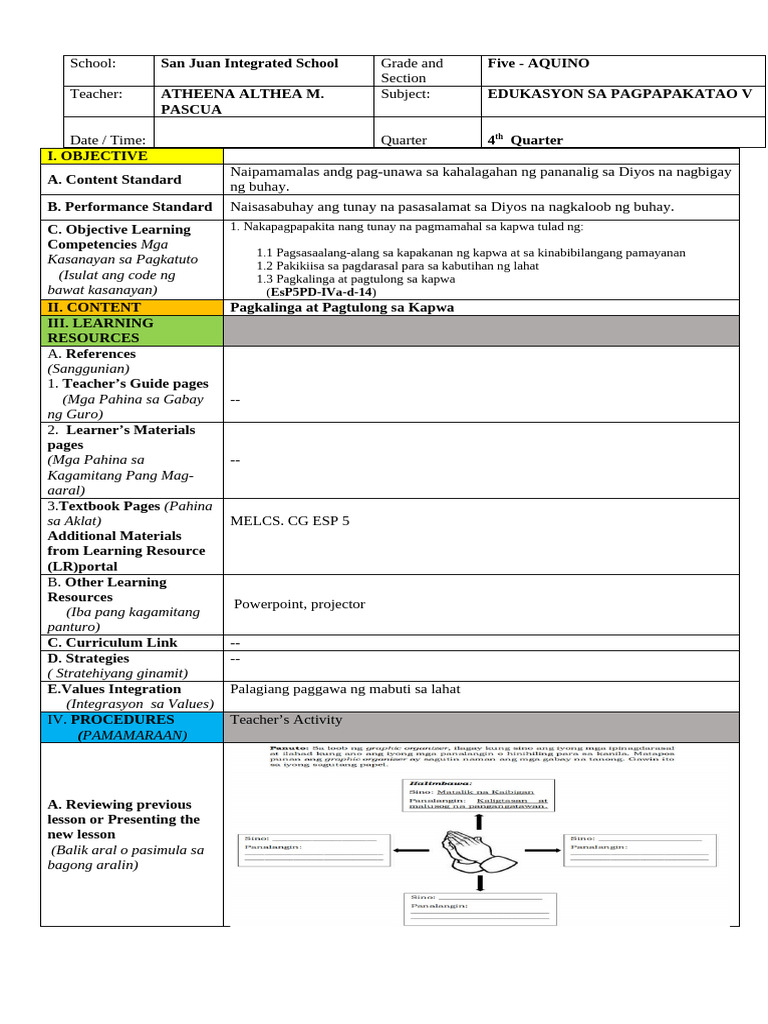 DLP ESP GRADE 5 | PDF