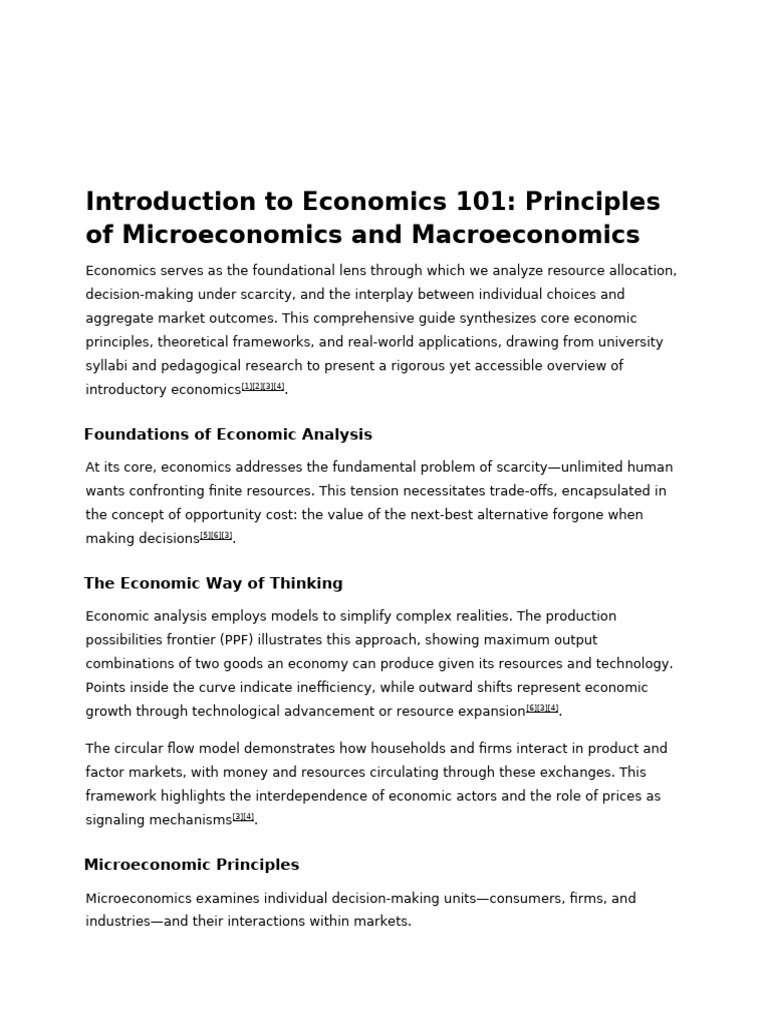 Economics 101: Micro and Macro Principles | PDF | Economics | Monopoly