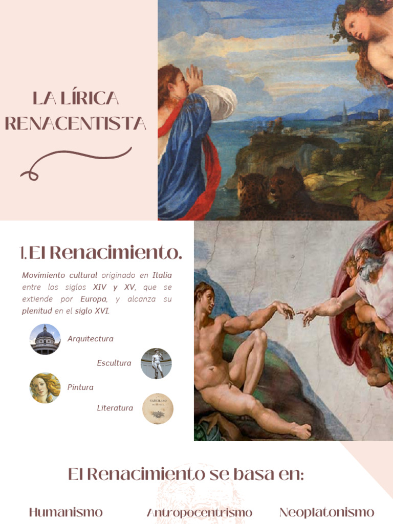 La Lírica Renacentista | PDF | Sonetos | Renacimiento