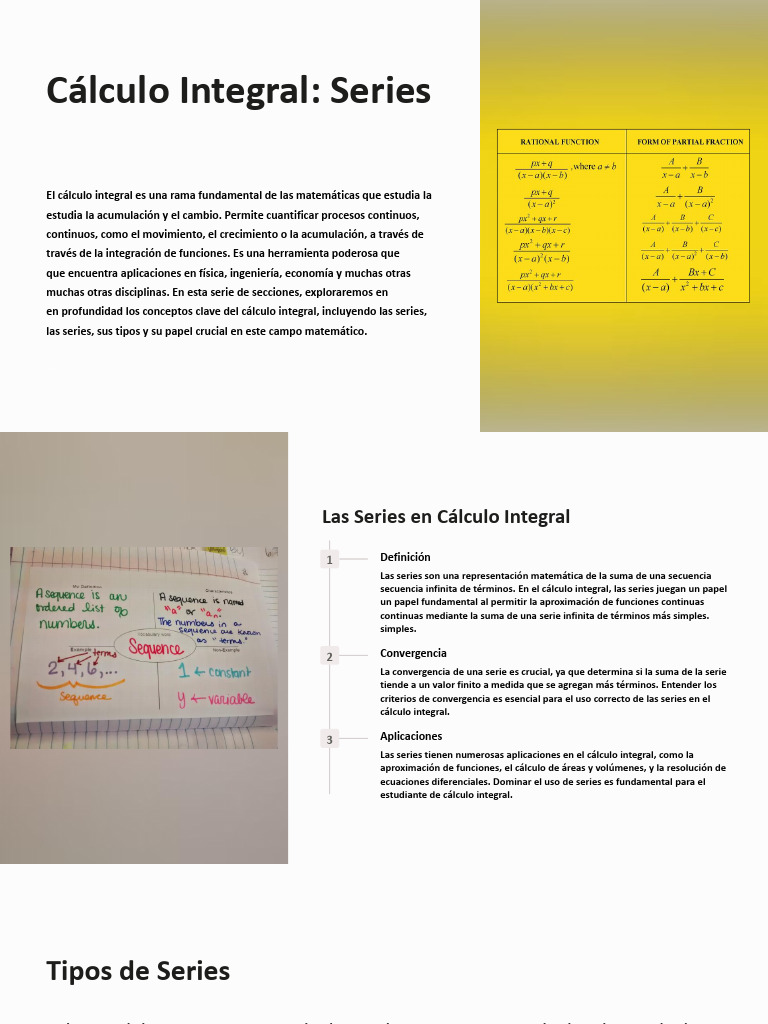 Series en Cálculo Integral: Guía Completa | PDF | Integral | Geometría