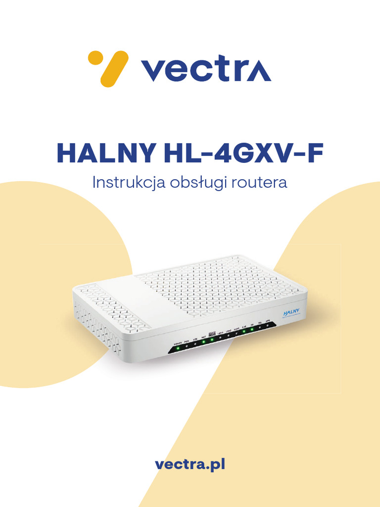 7964 Instrukcja Routera HALNY HL-4GXV-F | PDF