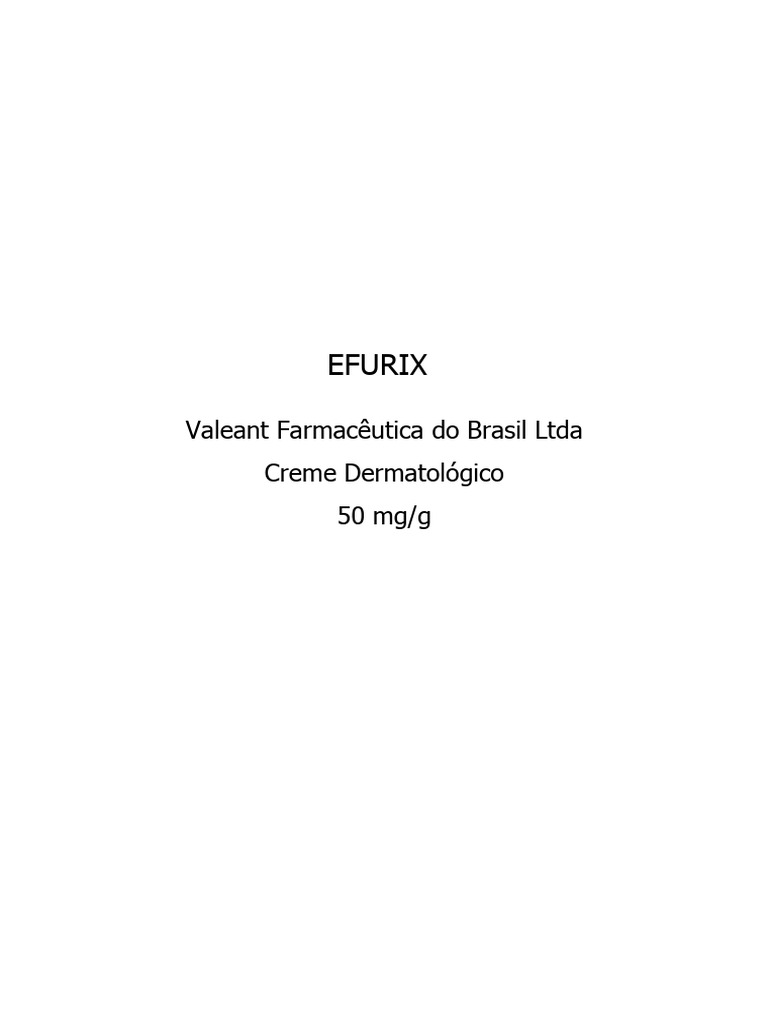 22330---efurix-creme-50mg-valeant-15g | PDF | Gravidez | Célula (Biologia)
