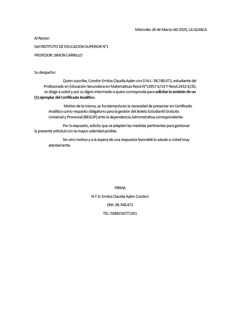 Nota Emi Analitico | PDF