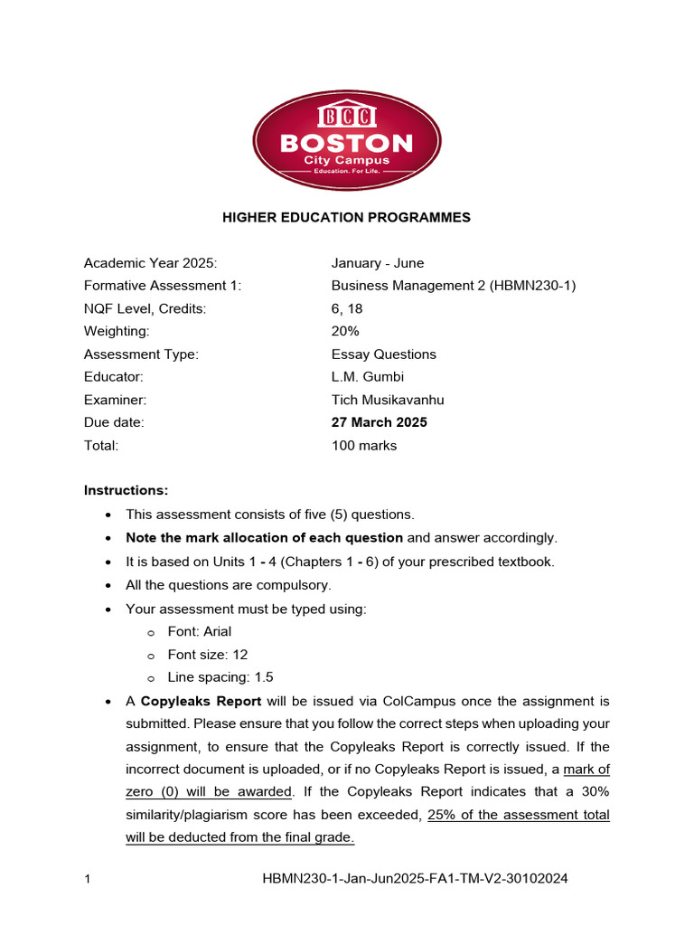 Capitec Bank Assessment Overview 2025 | PDF | Business