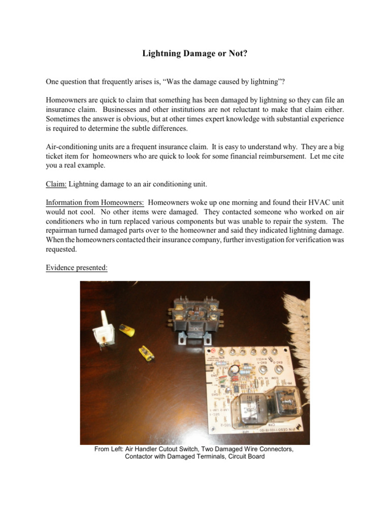 Article Lightinng Damage or Not | PDF | Electric Arc | Switch