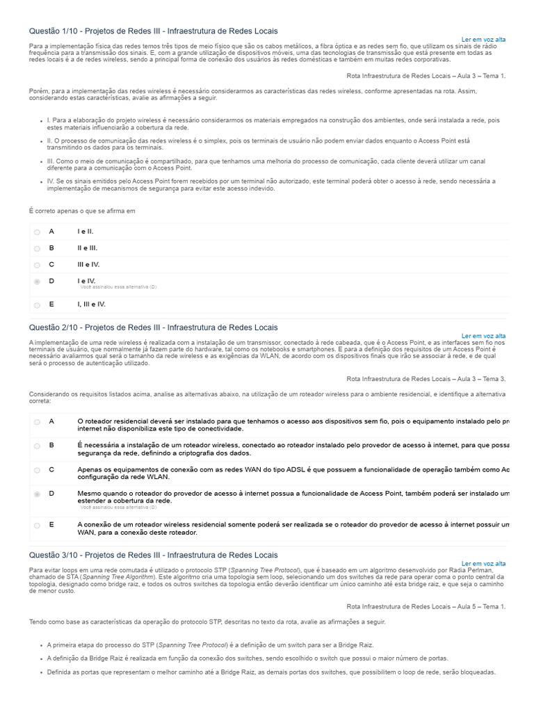 Ava Univirtus Projeto Redes | PDF | Rede de computadores | Sem fio