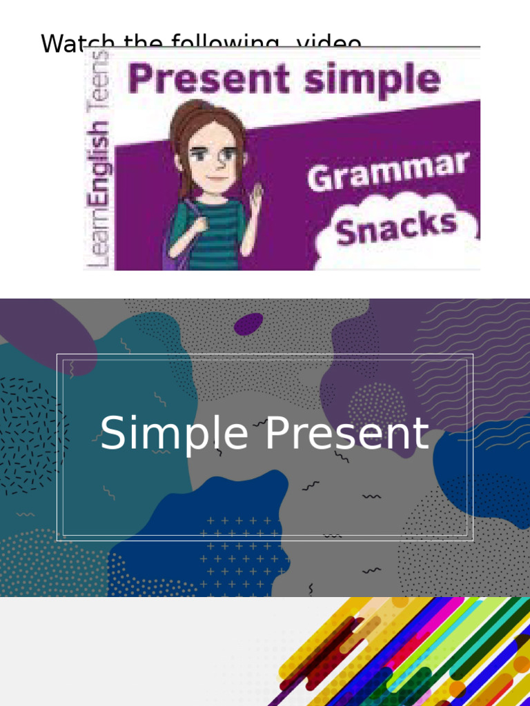 Simple Present Explanation | PDF