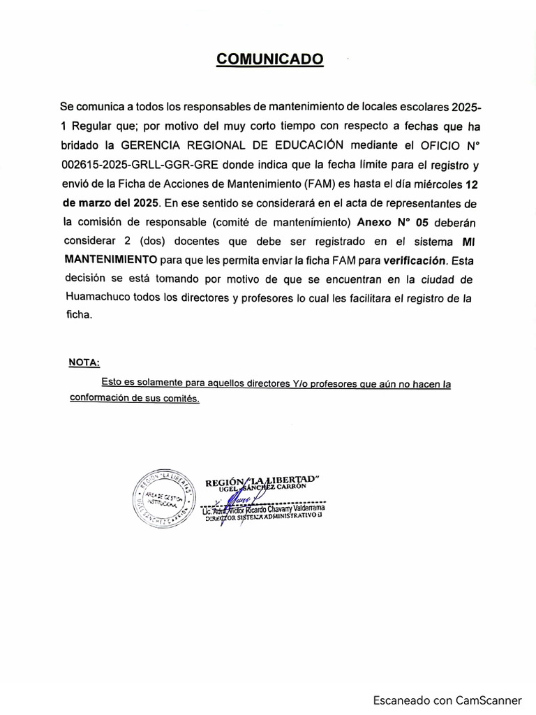 Comunicado Urgente | PDF