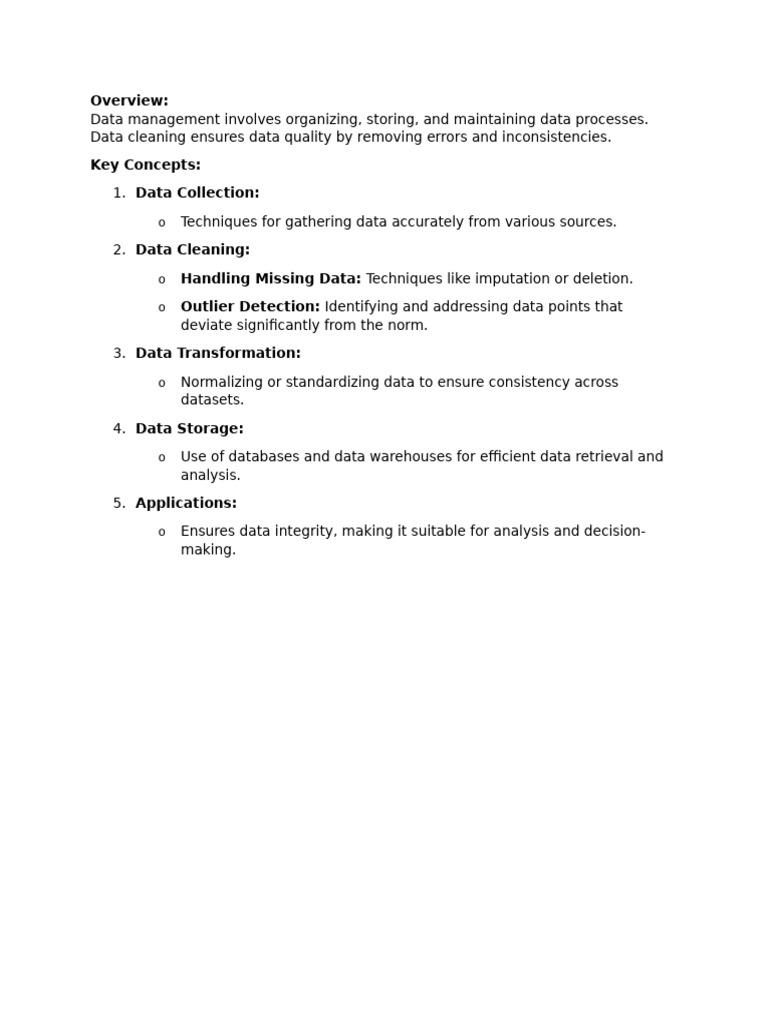 Essential Data Management Techniques | PDF