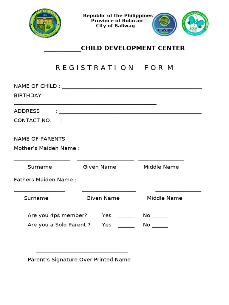 Registration Form | PDF