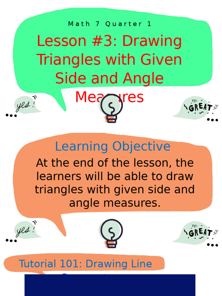 Draw Triangles: Side & Angle Measures | PDF