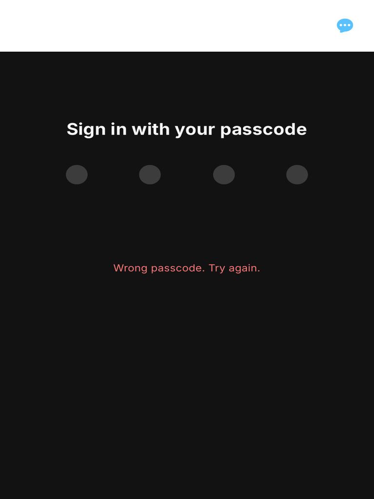 Sign in With Your Passcode | PDF