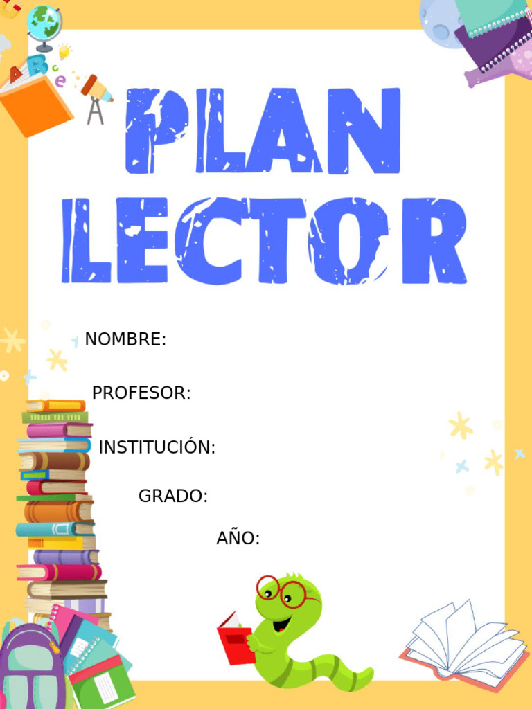 Carátulas para Plan Lector Imprimibles | PDF