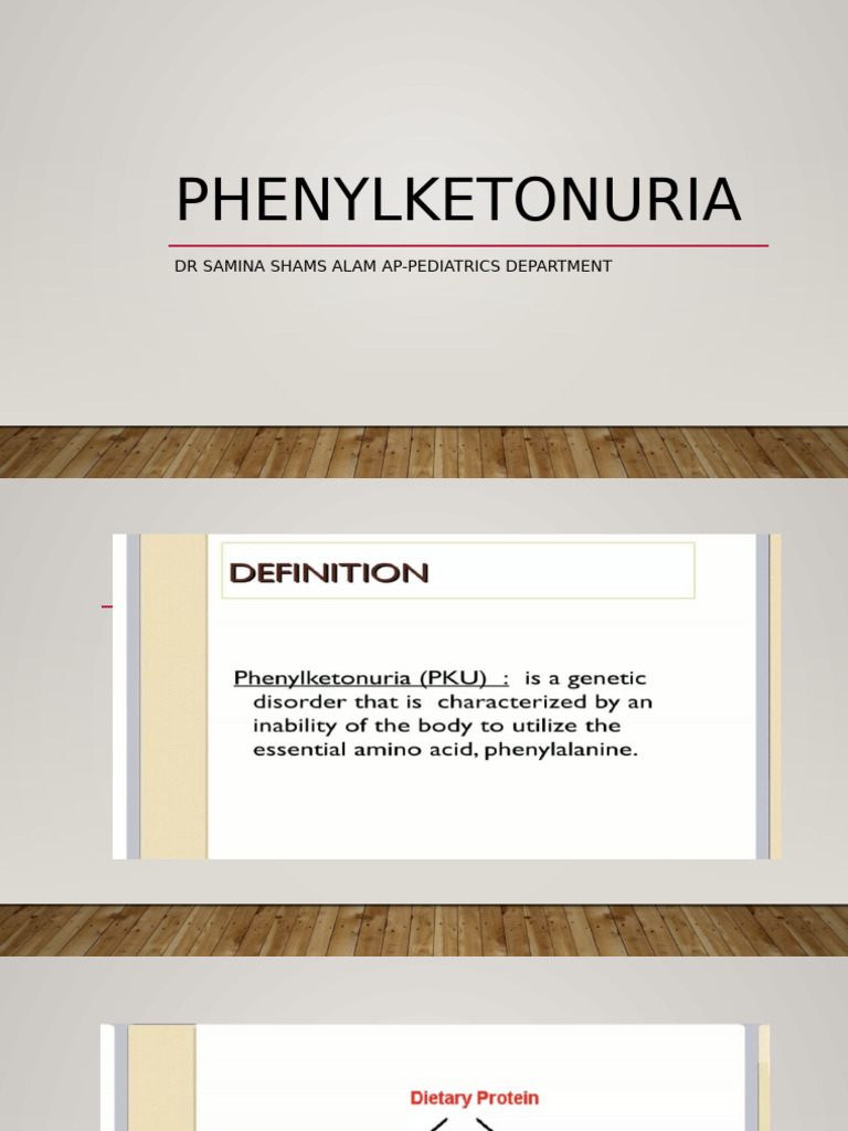Phenylketonuria Final Year | PDF