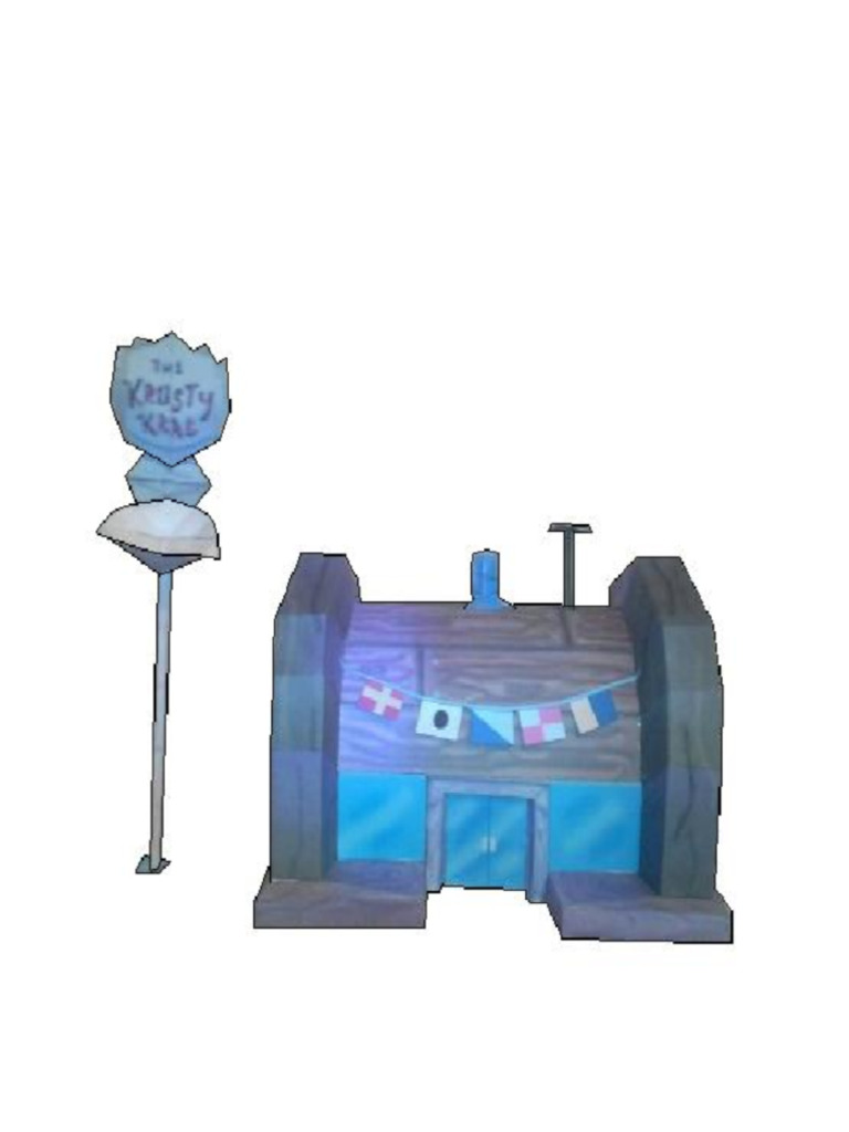 Printable Krusty Krab Papercraft | PDF
