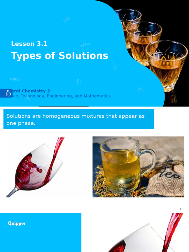 CHM2 11 - 12 Q3 0301 PF FD Solutions | PDF | Solubility | Concentration