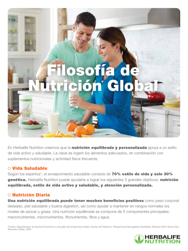 Filosofía de Nutrición Global - Poster | PDF