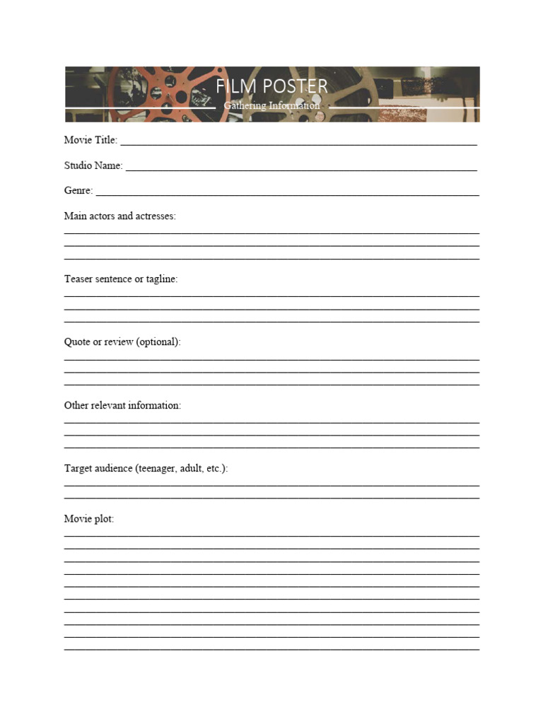 6-Information Sheet-Film Poster | PDF