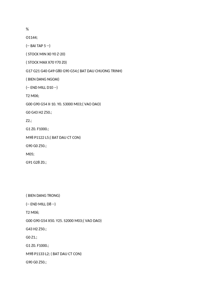 G-Code Bai Quang | PDF