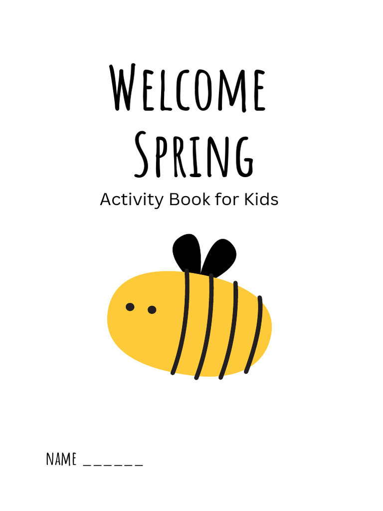 WELCOME SPRING Activity Book For Kids | PDF