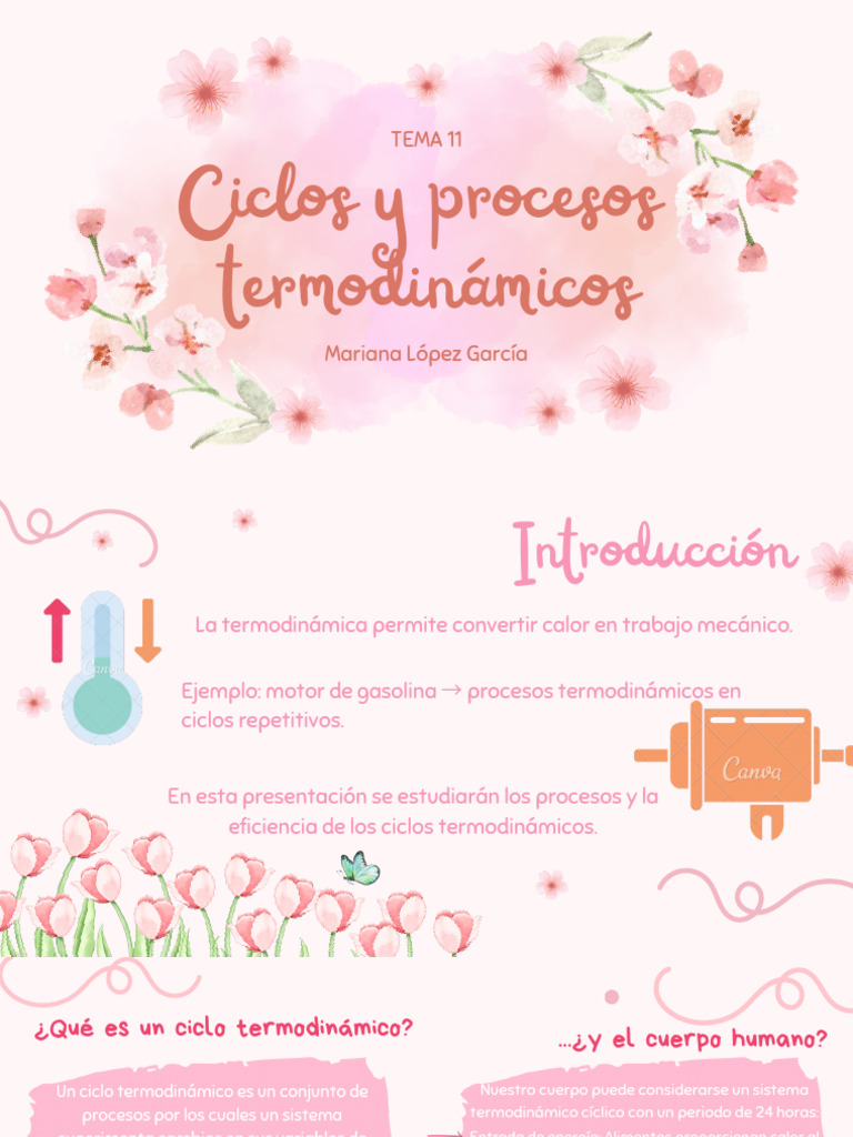 Ciclos y Procesos Termodinámicos Fisica LL Tecmilenio | PDF | Termodinámica | Motores