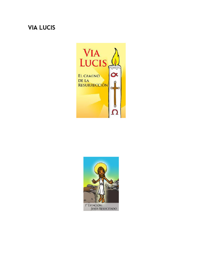 Via Lucis | PDF | La resurrección de Jesús | Cristo (título)