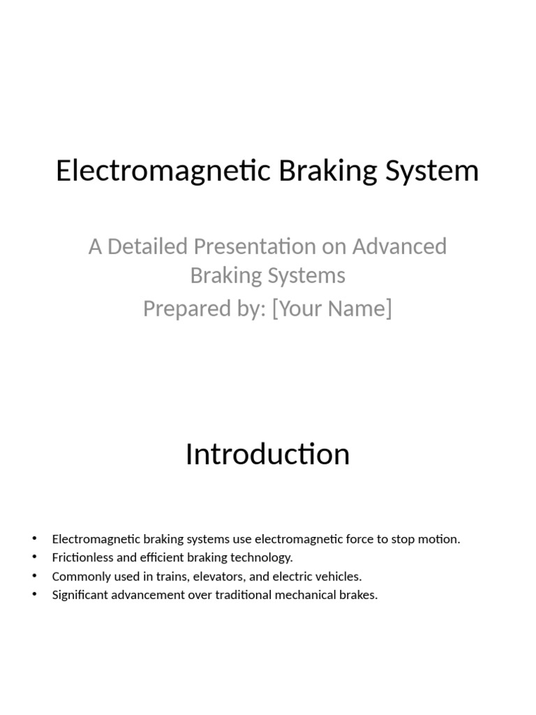 Electromagnetic Braking | PDF | Brake | Force