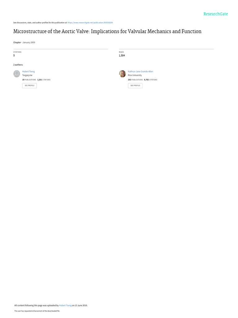 Microstructure of The Aortic Valve: Implications For Valvular Mechanics ...