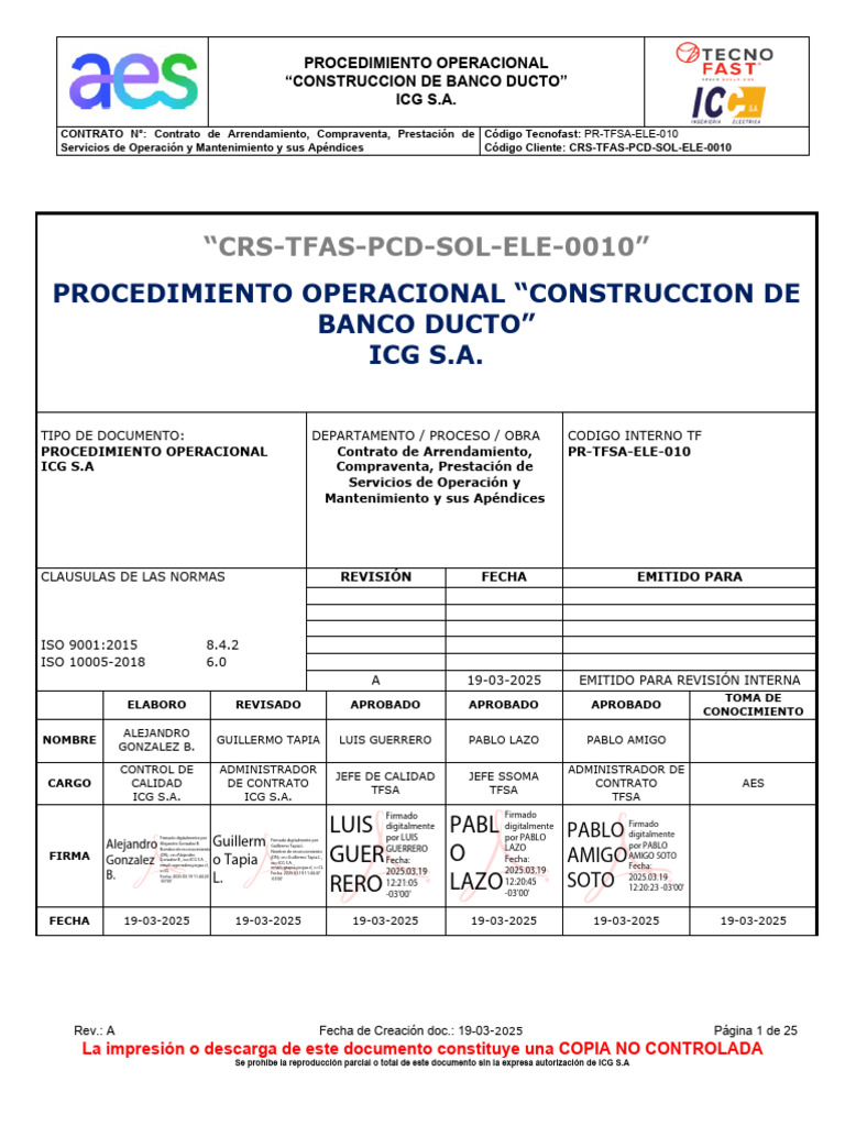 CRS Tfas PCD Sol Ele 0010 - A | PDF | Seguridad y salud ocupacional ...