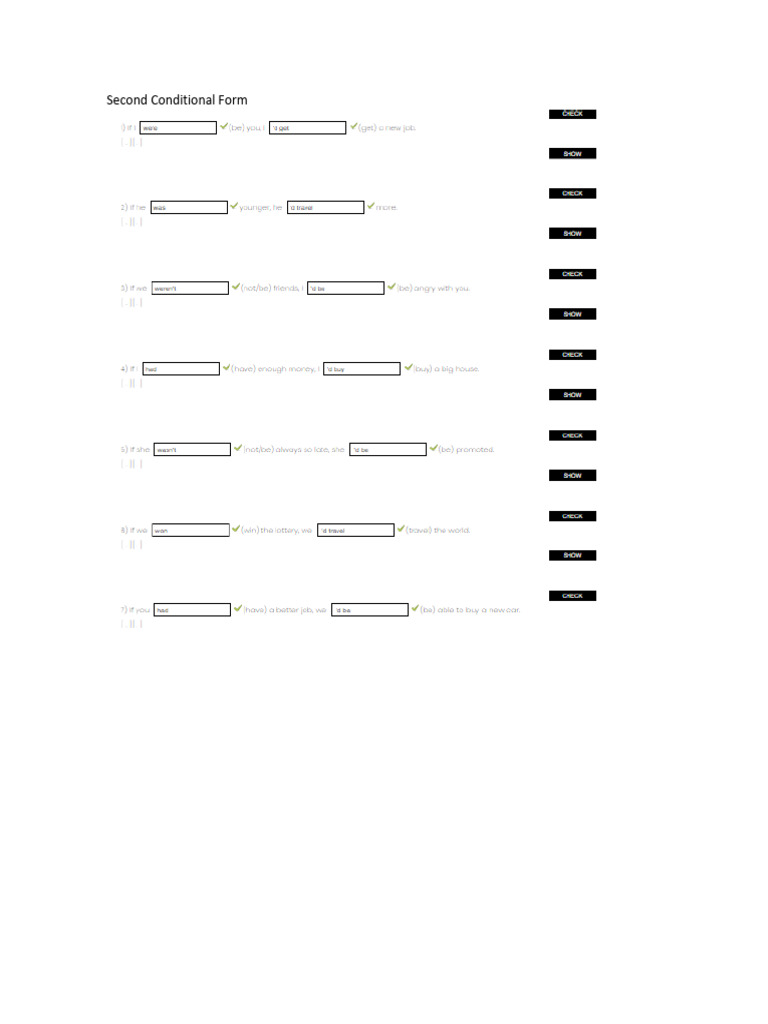 Understanding Conditional Forms in English | PDF