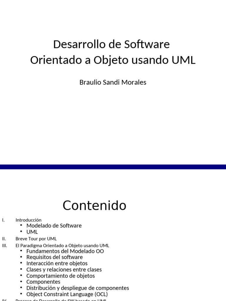 Desarrollo de SW Orientado A Objetos UML | PDF | Lenguaje de modelado ...