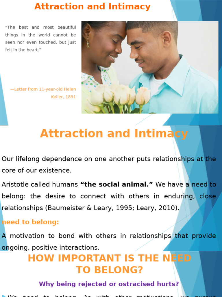 Attraction and Intimacy | PDF | Intimate Relationships | Interpersonal Relationships