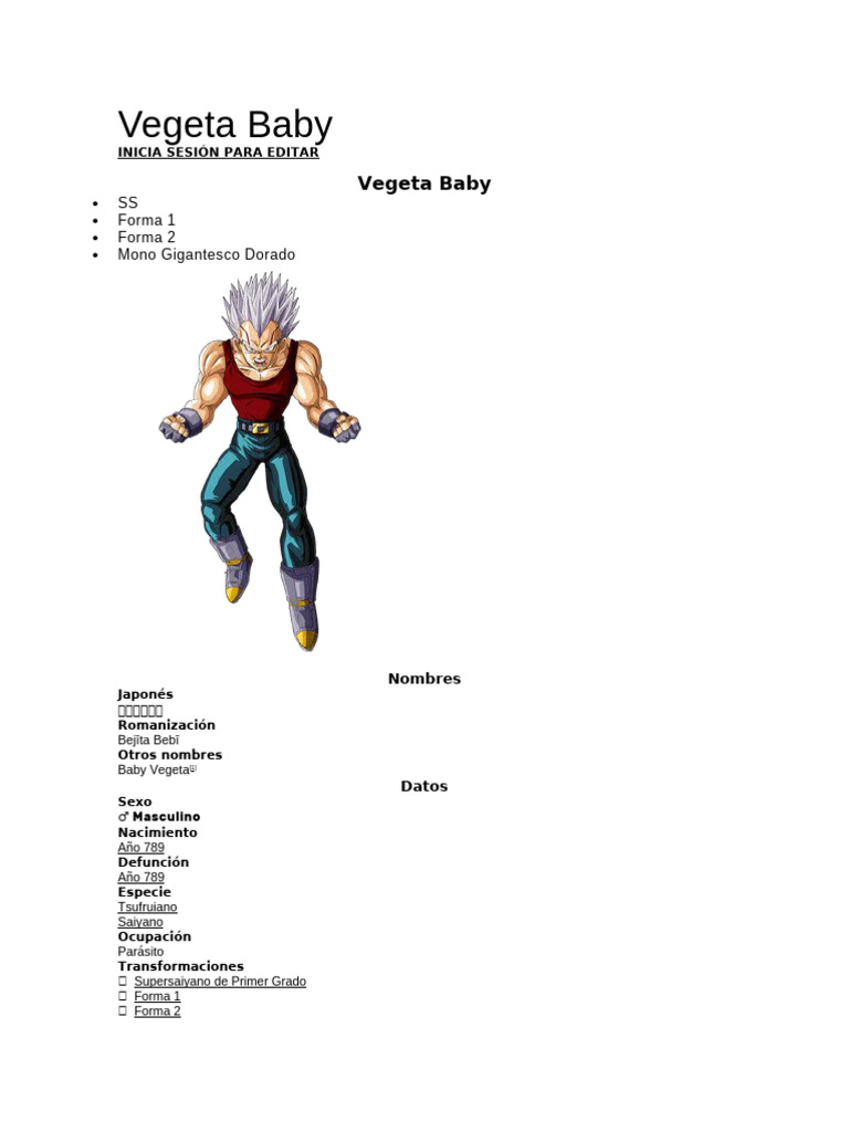 Vegeta Babyasd | PDF | esfera del dragón