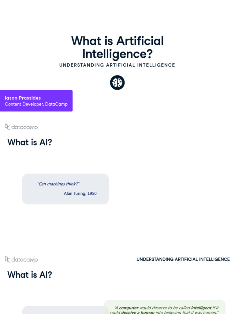 Understanding Artificial Intelligence - Chapter1 | PDF | Artificial Intelligence | Intelligence ...