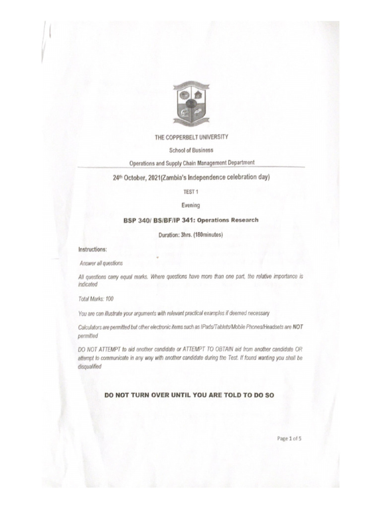 BS 341 Test one | PDF