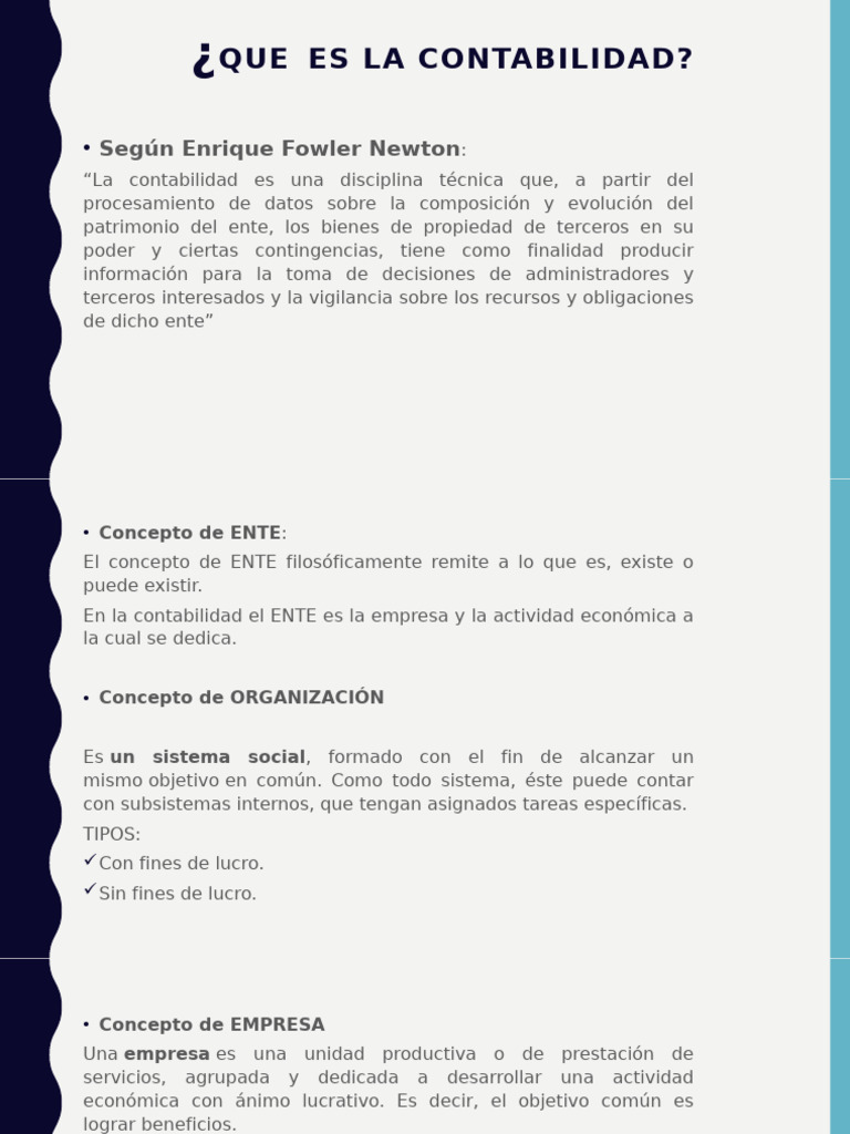 Elementos de Contabilidad. - Clase I y II | PDF | Business | Contabilidad