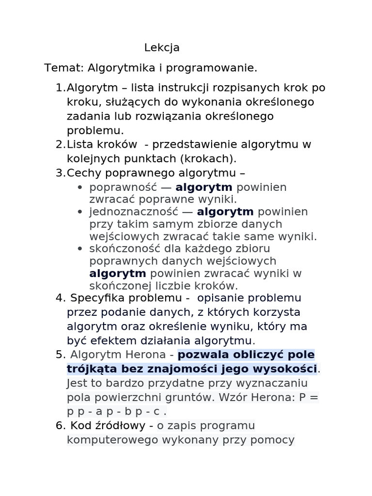 Algorytmika I Programowanie | PDF