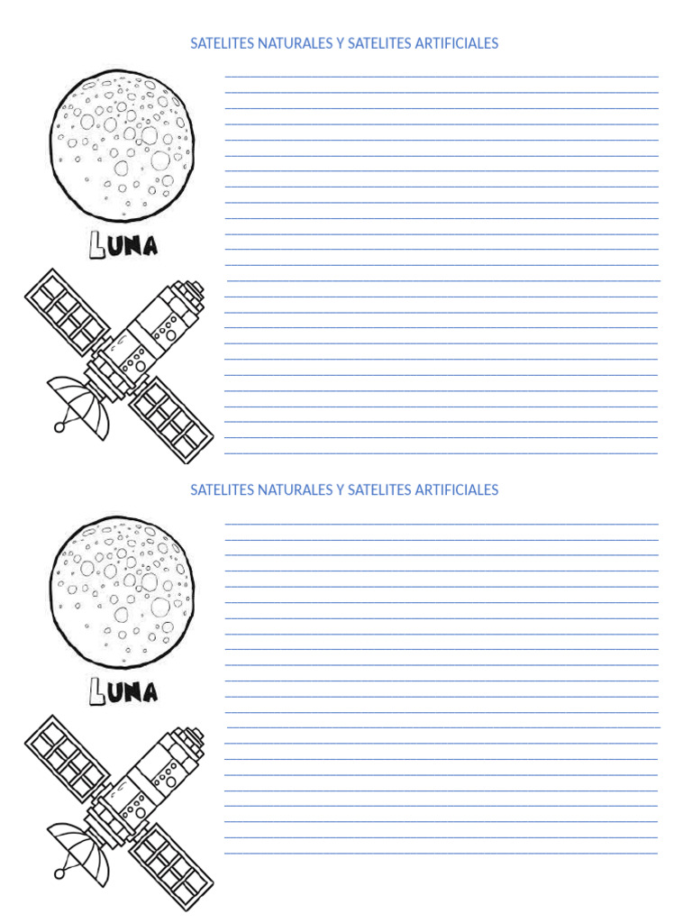 Satelites Naturales Y Satelites Artificiales Pdf