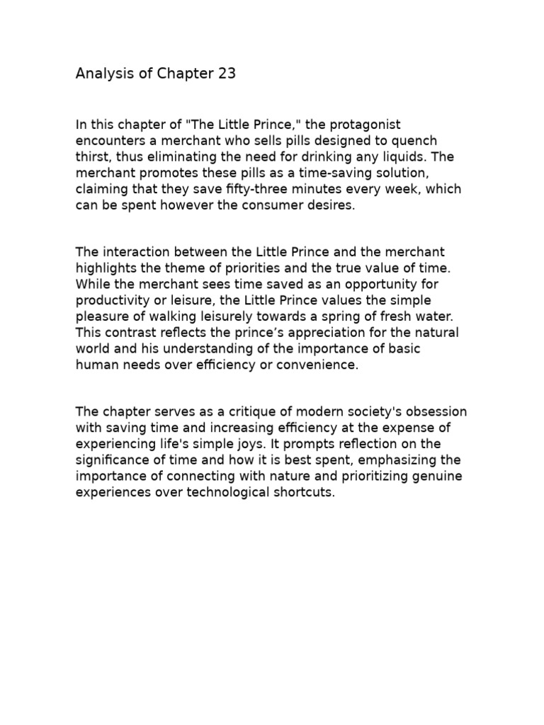 Analysis of Chapter 23 | PDF