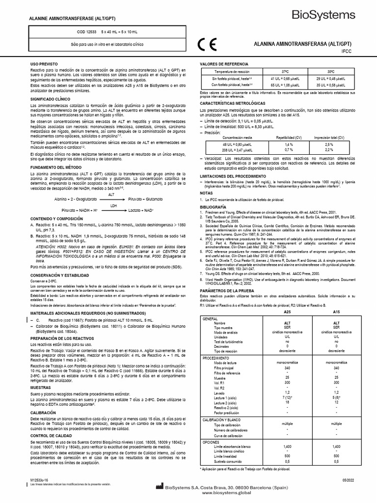 12533-ALANINA-AMINOTRANSFERASA-ALT-GPT-5×50-ml. | PDF