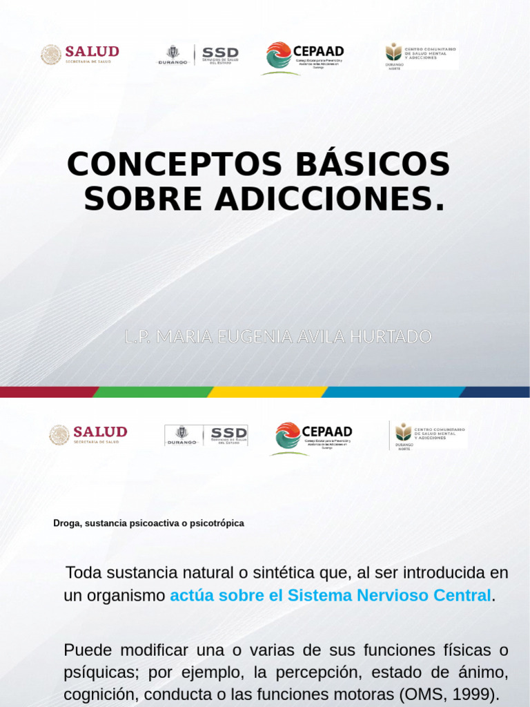 CONCEPTOS BASICOS (Dr. Reyes) | PDF | Drogas | Drogas Psicoactivas