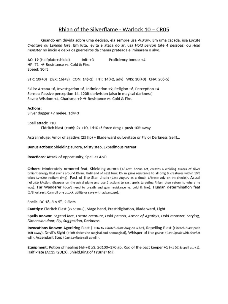 CR05 - Warlock of the Silverflame | PDF | Dungeons & Dragons | Gary Gygax Games