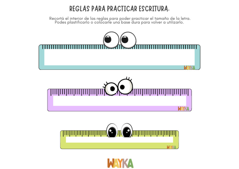 Reglas para Practicar Escritura | PDF