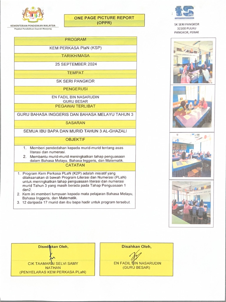 One Page Picture Report 3 | PDF
